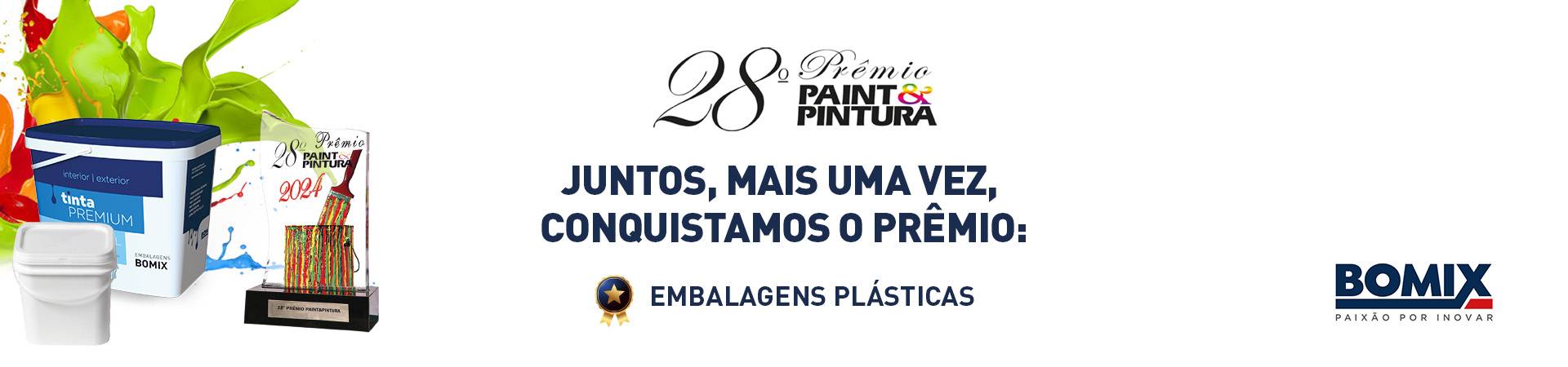 BOMIX CONQUISTA O 28º PRÊMIO PAINT & PINTURA | Bomix